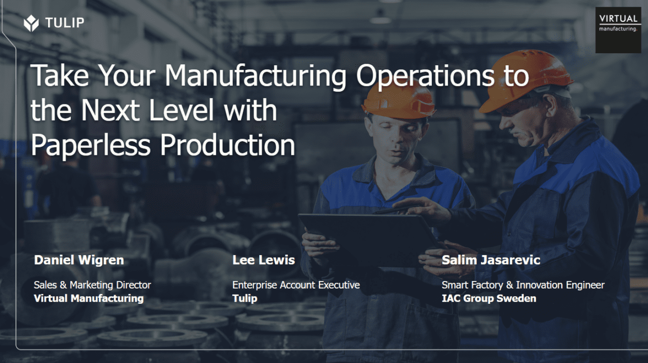 Startsida - Virtual Manufacturing